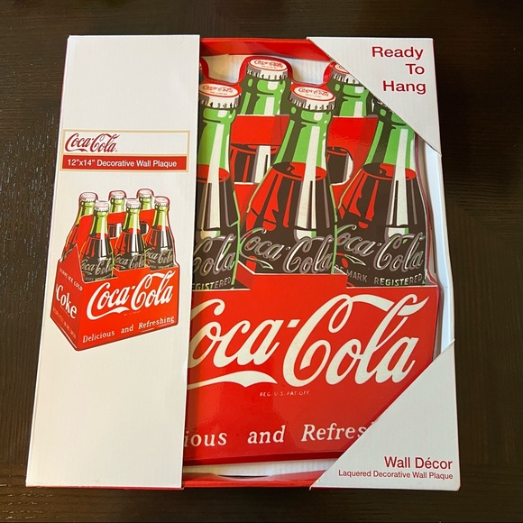 Coca Cola | Wall Decor | Coca Cola Retro Glass Bottle Cocacola 2x14 ...